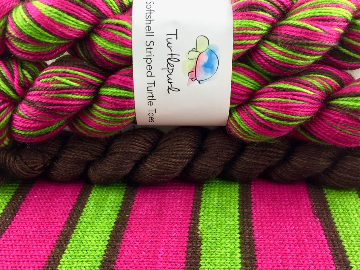 Pow! With Heel and Toe - Merino Sock Yarn – Turtlepurl Yarns